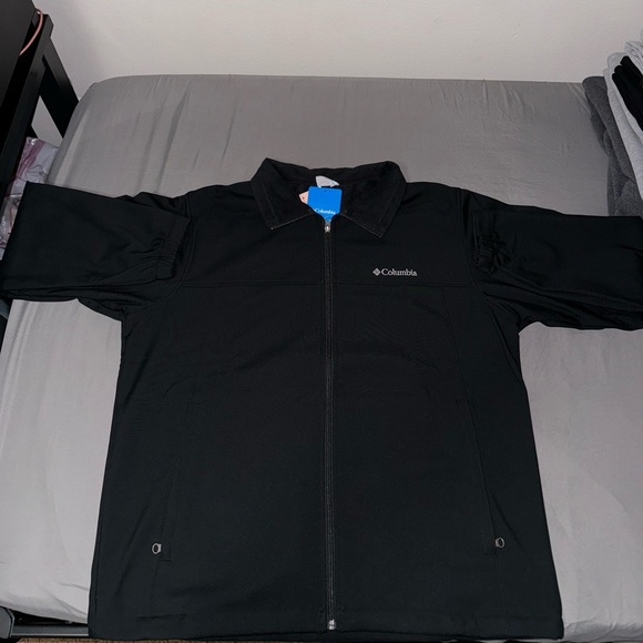 Columbia | Jackets & Coats | New Columbia Black Mens Polyester Jacket ...